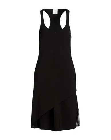 COURREGES Midi Dress Size Polyester, Polyurethane - Black