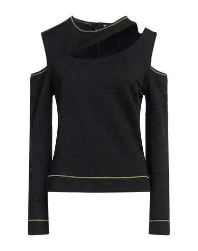 GANNI Top Size Recycled Polyester, Organic Cotton, Polyester, Elastane - Black