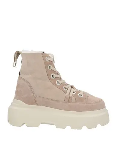 Inuikii Padded Leather Lace-up Ankle Boots With Shearling Lining