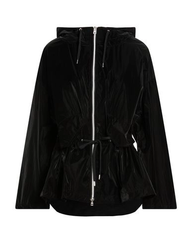 Herno Hooded Zip-up Polyamide Windbreaker With Drawstring Waist