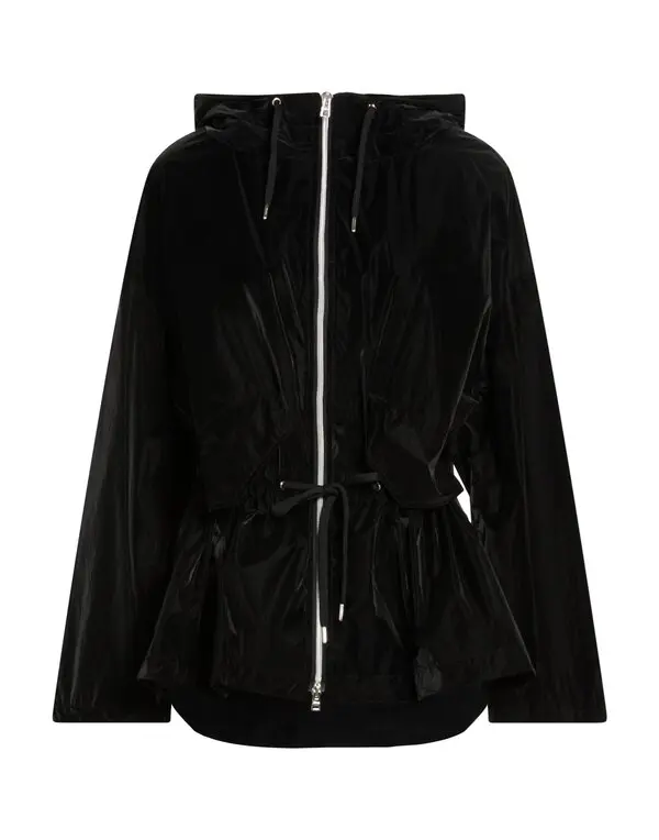 Herno Hooded Zip-up Polyamide Windbreaker With Drawstring Waist