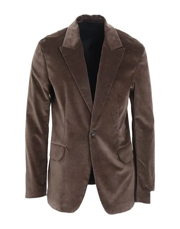 PAOLO PECORA Blazer Size Cotton, Polyester, Elastane
