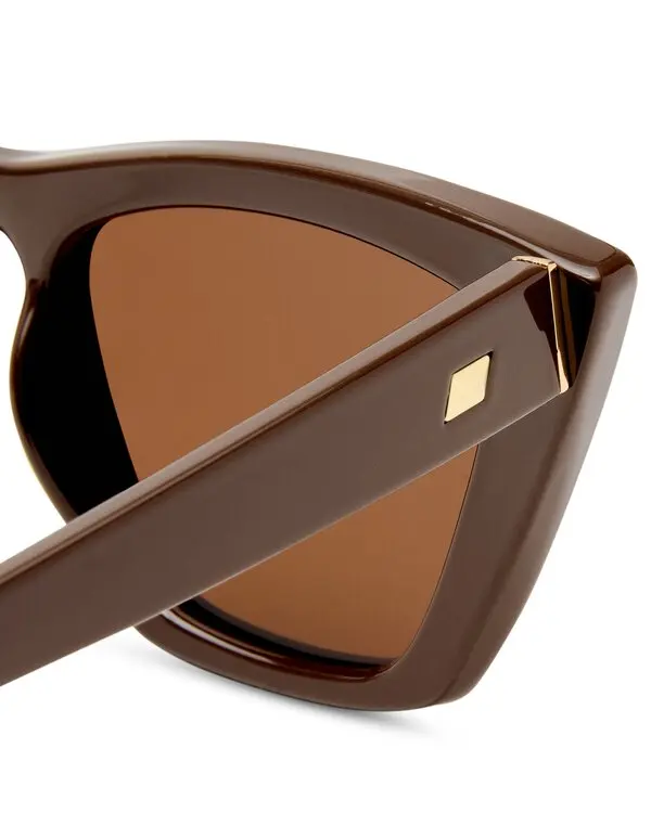 Le Specs Velodrome Cat Eye Sunglasses, 54mm - Cocoa