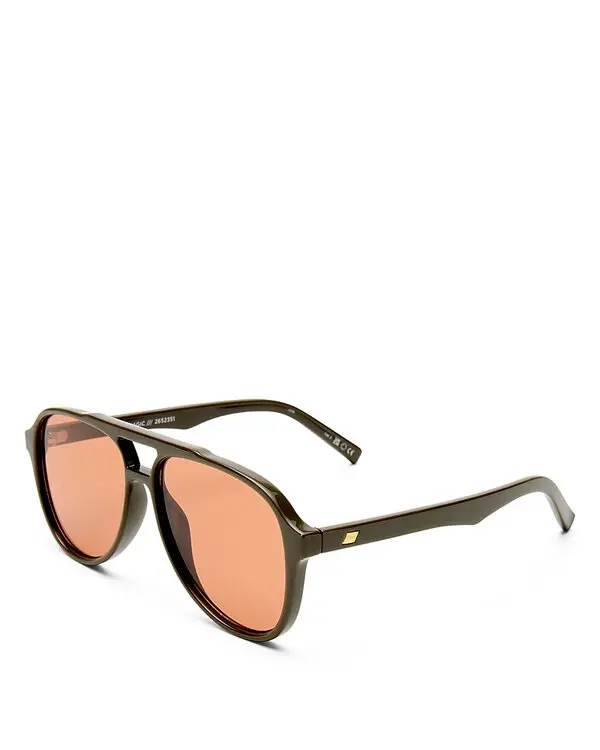 Le Specs Tragic Magic Aviator Sunglasses - Dark Olive
