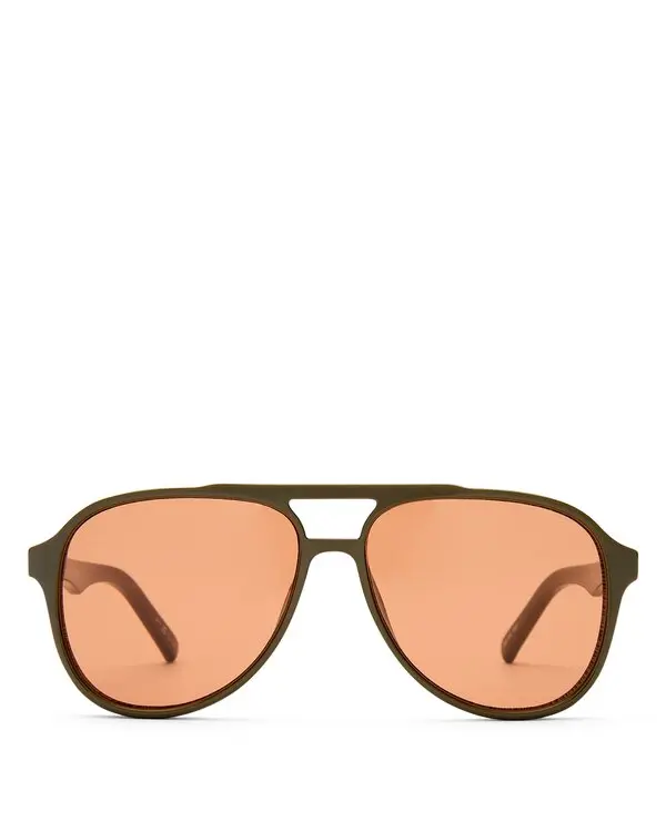 Le Specs Tragic Magic Aviator Sunglasses - Dark Olive