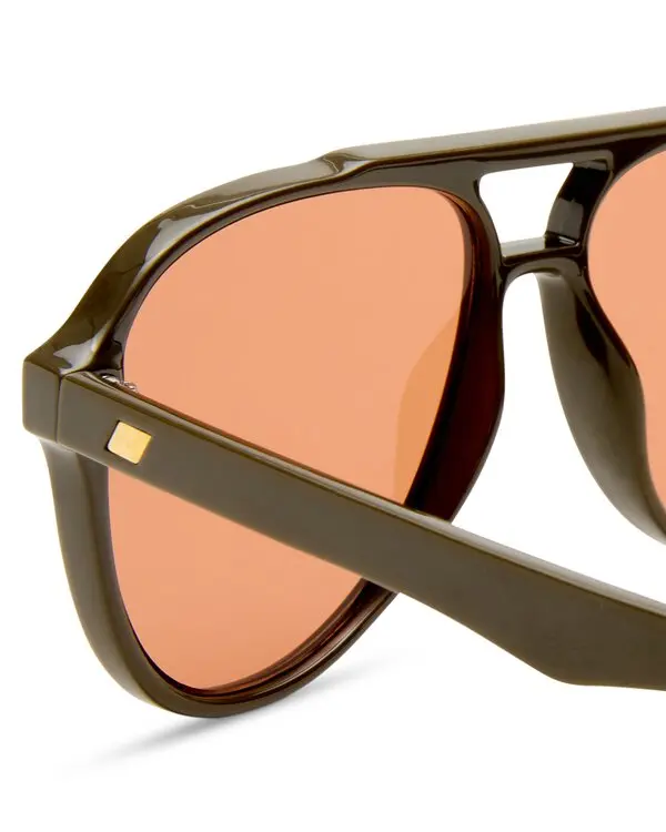 Le Specs Tragic Magic Aviator Sunglasses - Dark Olive