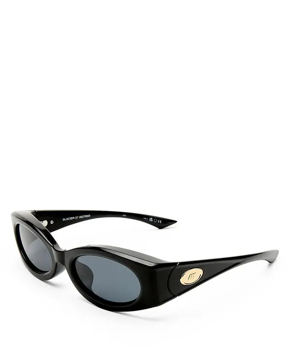 Le Specs Glaciem Wrap Sunglasses, 55mm - Black