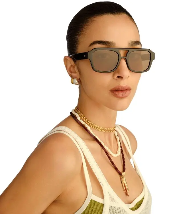 Le Specs Subzero Aviator Sunglasses, 54mm - Black