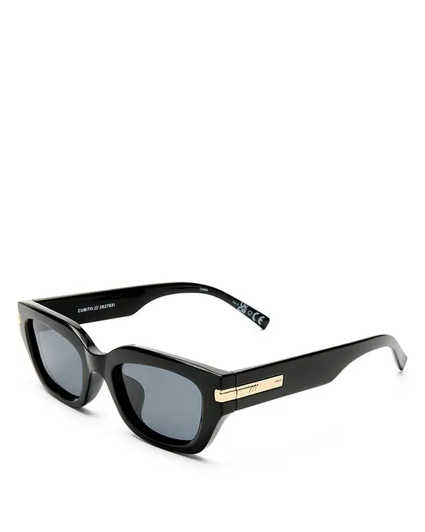 Le Specs Cubito D Frame Sunglasses - Black