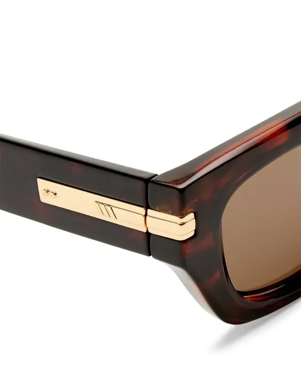Le Specs Cubito D Frame Sunglasses - Tort