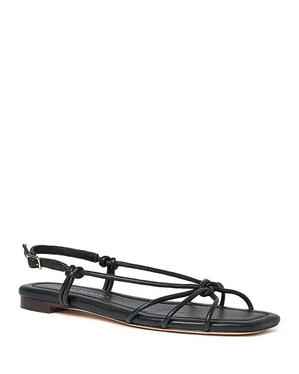 LOEFFLER RANDALL Strappy Flat Sandals - Black