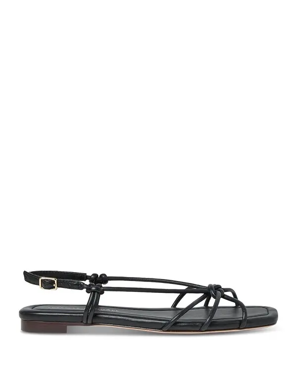 LOEFFLER RANDALL Strappy Flat Sandals - Black