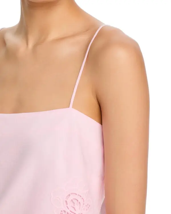 WAYF Lola Embroidered Cami - Light Pink