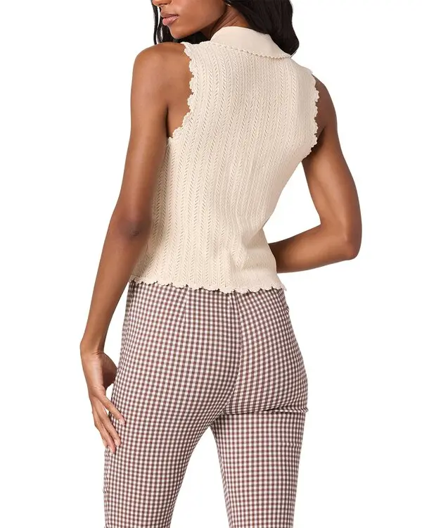 Astr The Label Blair Tie Front Sweater Top