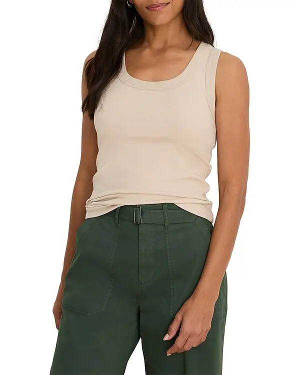 NIC+ZOE Rib Knit Scoop Tank