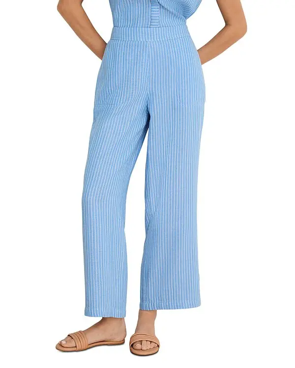NIC+ZOE Fairfield Wide Leg Gauze Ankle Pants