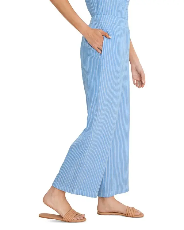 NIC+ZOE Fairfield Wide Leg Gauze Ankle Pants