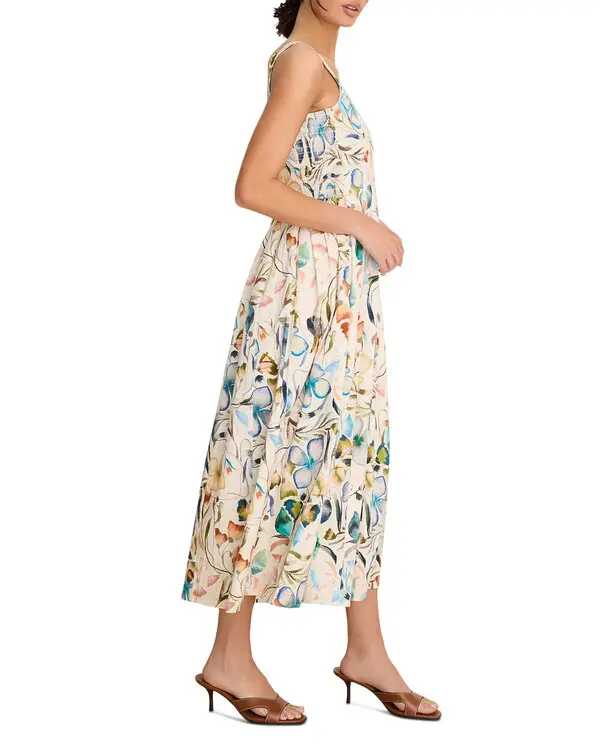 NIC+ZOE Chloe Pressed Flowers Midi Dress