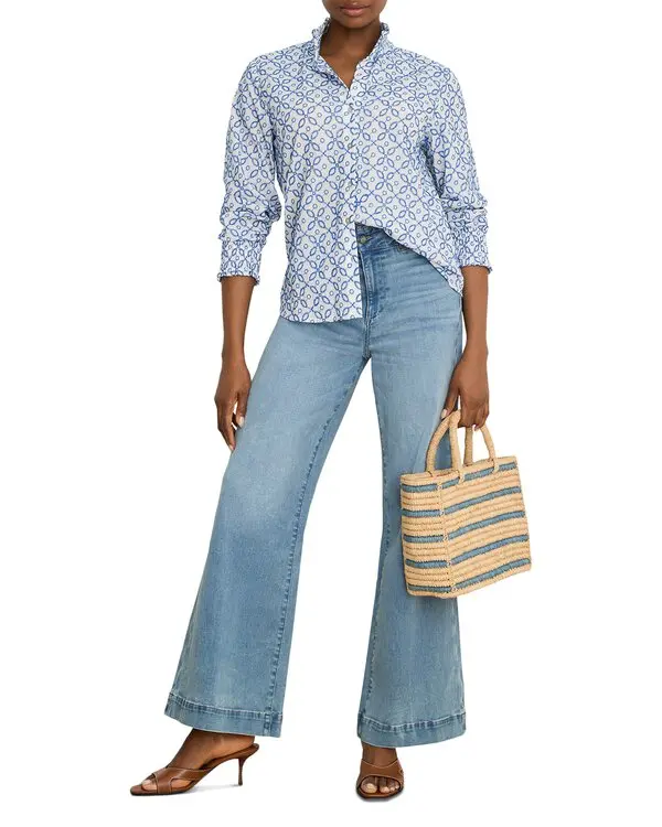NIC+ZOE Embroidered Tile Shirt
