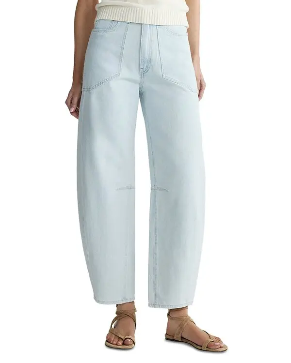 DL1961 Miro Barrel High Rise Jeans - Saltstone