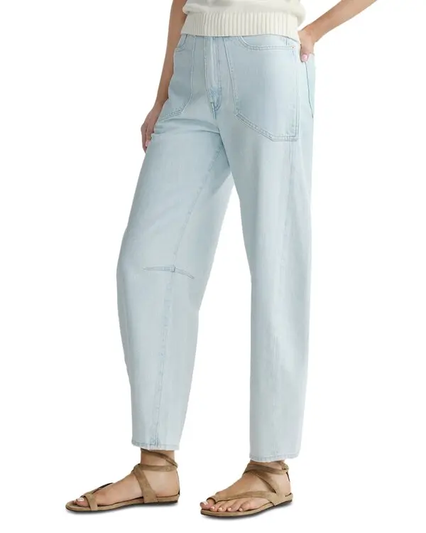 DL1961 Miro Barrel High Rise Jeans - Saltstone