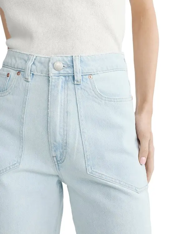 DL1961 Miro Barrel High Rise Jeans - Saltstone