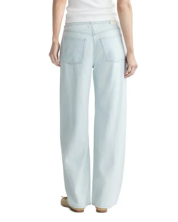 DL1961 Sienna Aura Low Slung Wide Leg Relaxed Jeans - Saltstone