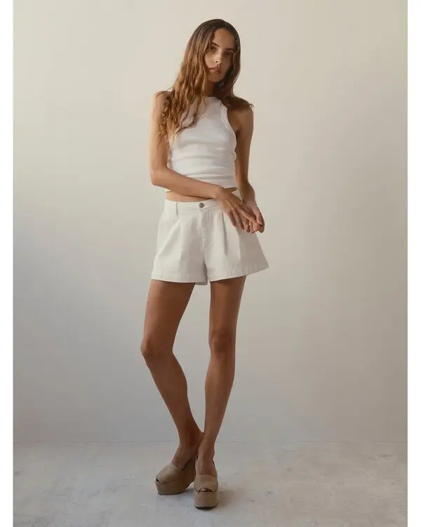 DL1961 Isabel High Rise Pleated Shorts