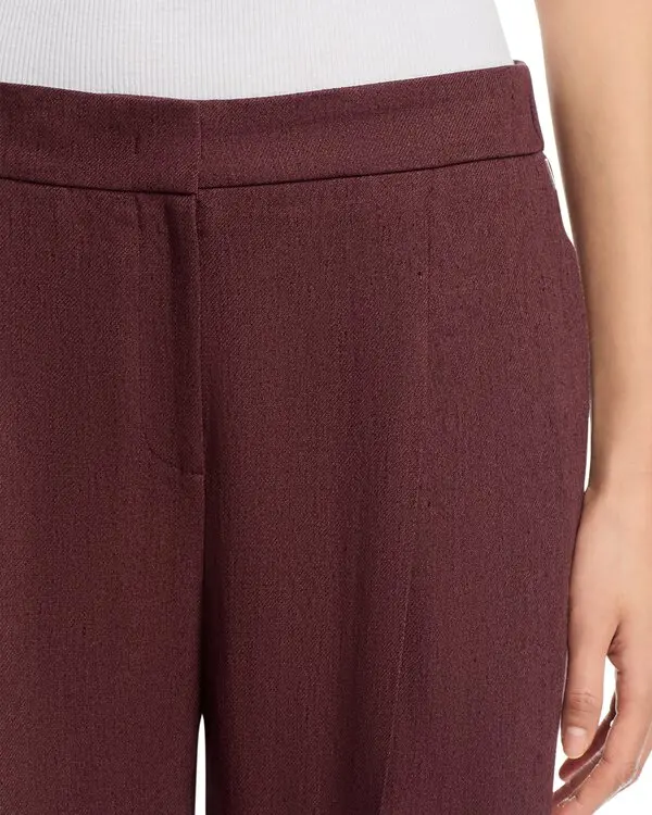 BOSS Tiana Linen Blend Wide-leg Pants