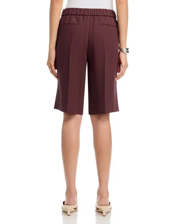 BOSS Tianala Linen Blend Shorts