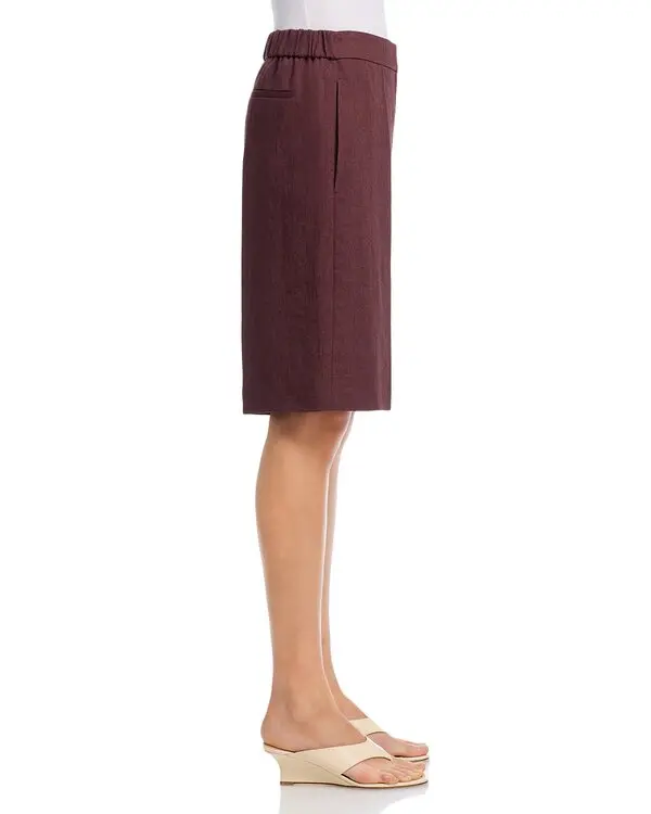 BOSS Tianala Linen Blend Shorts
