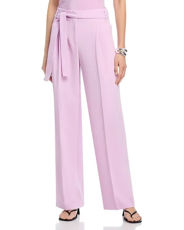 BOSS Tapiana Belted Pants - Burnt Purple