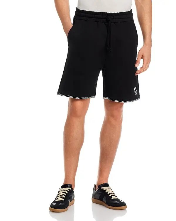 Hugo Daronso 7" Shorts With Contrast Stitching - Black