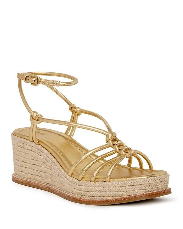 Paige Julian Espadrille Wedge Sandals - Gold