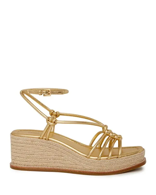 Paige Julian Espadrille Wedge Sandals - Gold