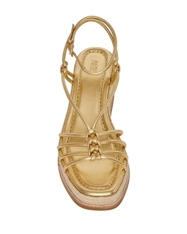 Paige Julian Espadrille Wedge Sandals - Gold