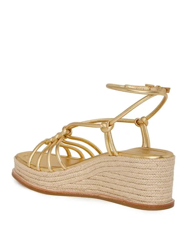 Paige Julian Espadrille Wedge Sandals - Gold