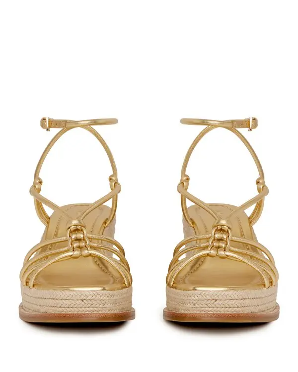 Paige Julian Espadrille Wedge Sandals - Gold