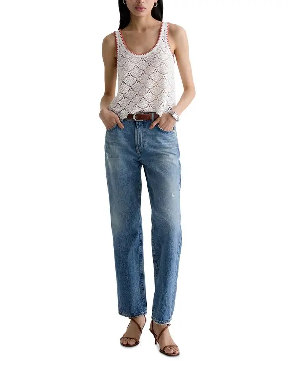 Ag Brinley Mid Rise Straight Jeans
