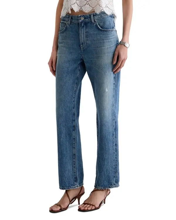Ag Brinley Mid Rise Straight Jeans
