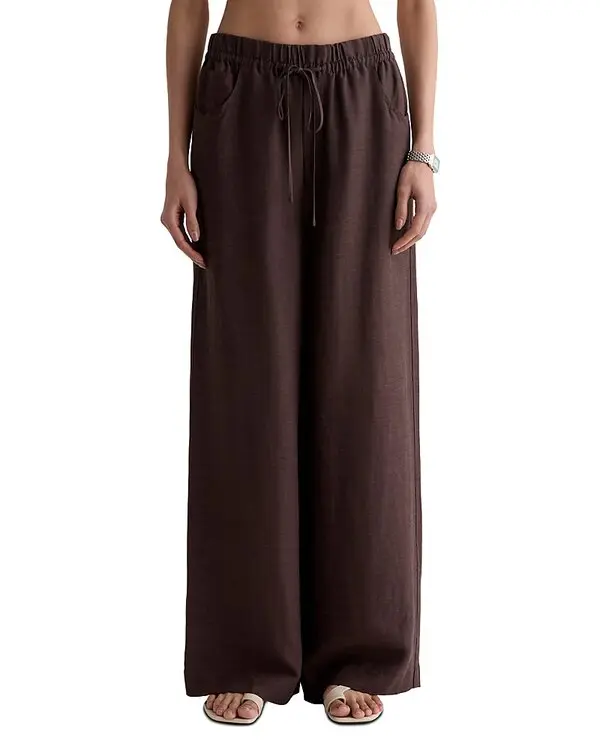 Ag Century Cinched Wide Leg Pants - Oak Barrel