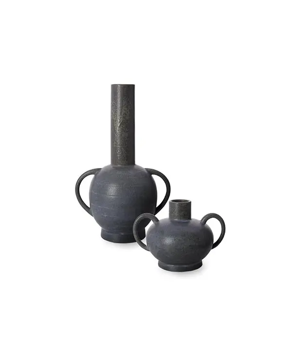 SURYA Acanceh Vase, Set Of 2 - Black