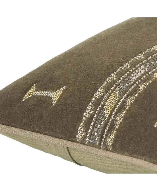SURYA Velour Decorative Pillow