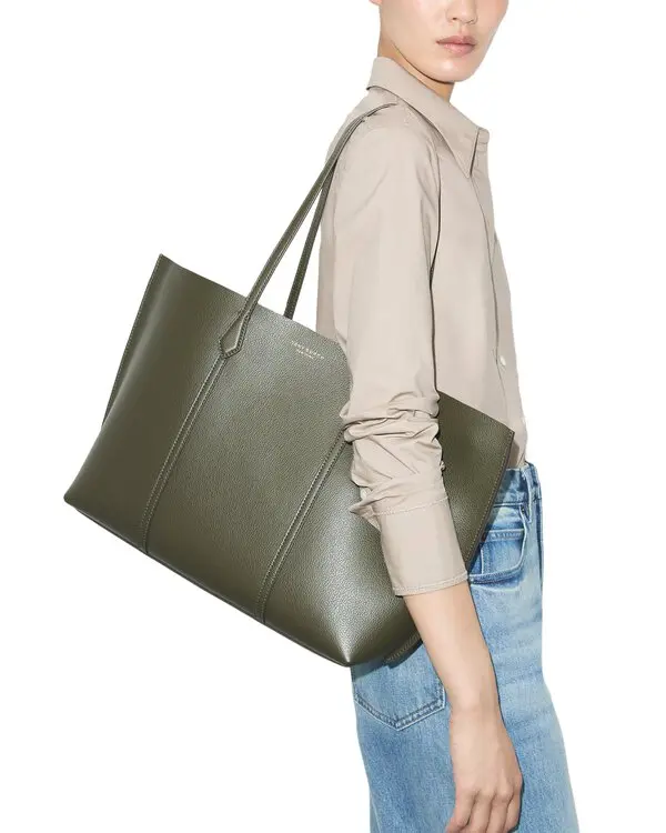 Tory Burch Perry Leather Tote - Leccio