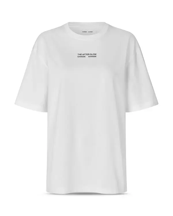 SAMSØE SAMSØE Samse Samse Sauni Afterglow Logo Graphic T-shirt