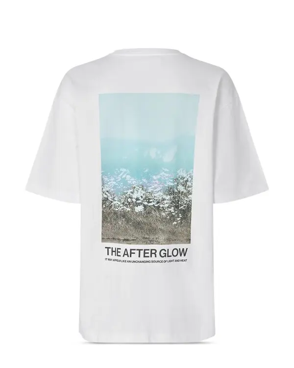 SAMSØE SAMSØE Samse Samse Sauni Afterglow Logo Graphic T-shirt