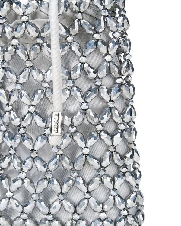 Staud Karla Crystal Beaded Bucket Bag