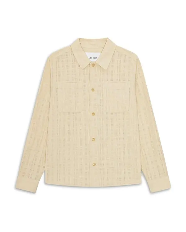 LES DEUX Textured Slub Overshirt