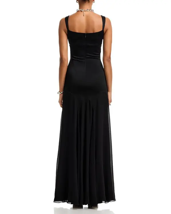 Alexander McQueen Satin Evening Gown