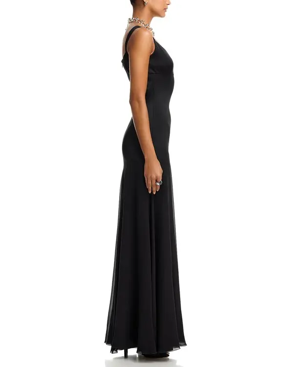 Alexander McQueen Satin Evening Gown